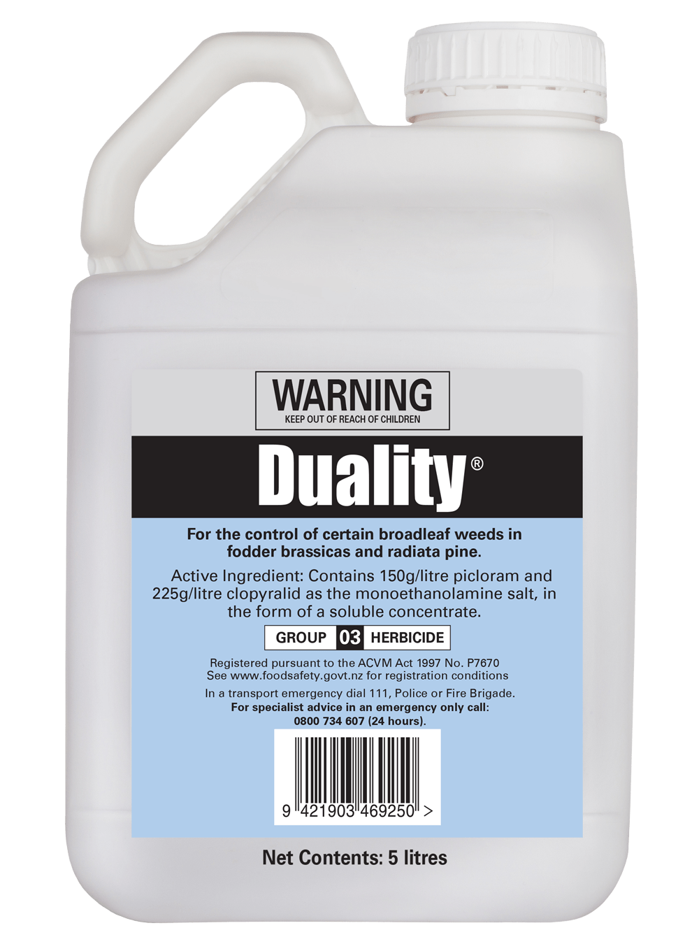 Duality Herbicides Adria Crop Protection Solution NZ